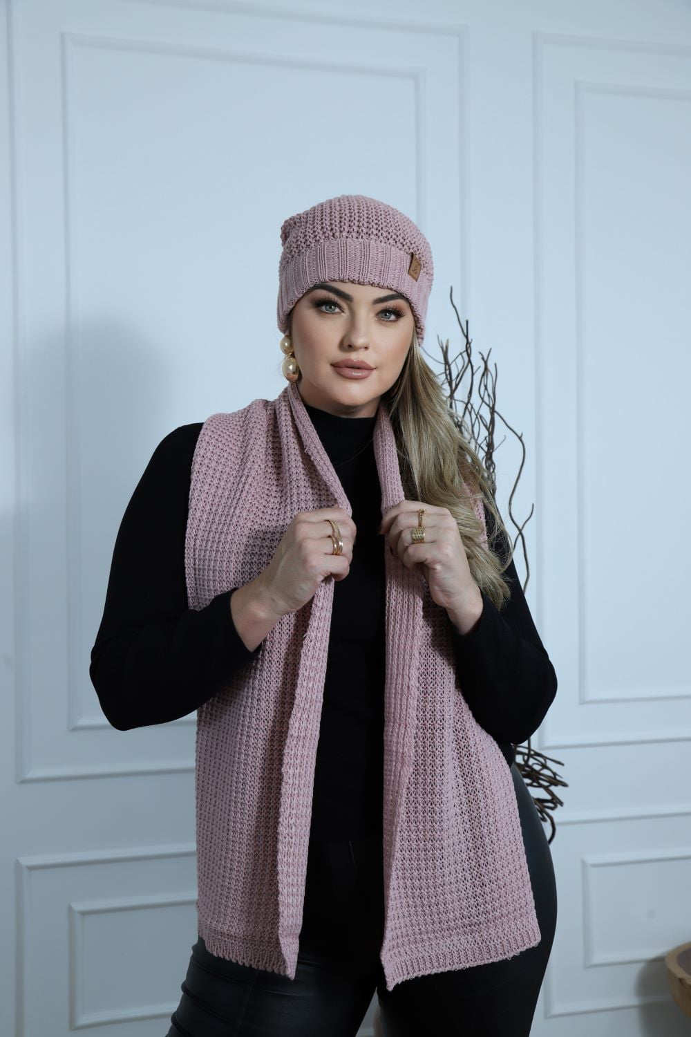 KIT TOUCA E CACHECOL ANTÁRTIDA - Pingo D'Lã Malhas