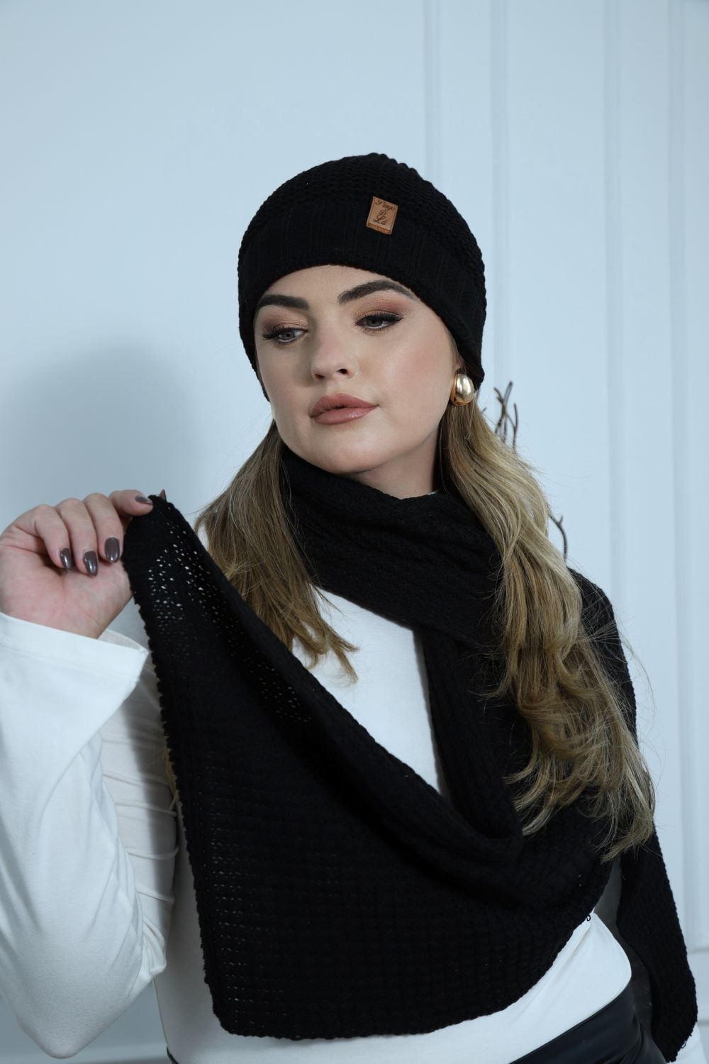 KIT TOUCA E CACHECOL ANTÁRTIDA - Pingo D'Lã Malhas