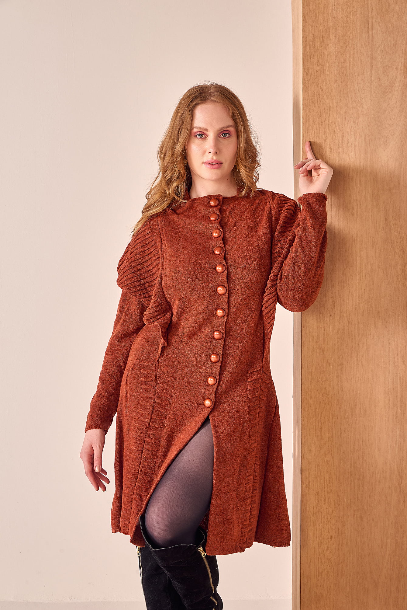 SOBRETUDO HOOLLY TRICOT - Pingo D'Lã Malhas